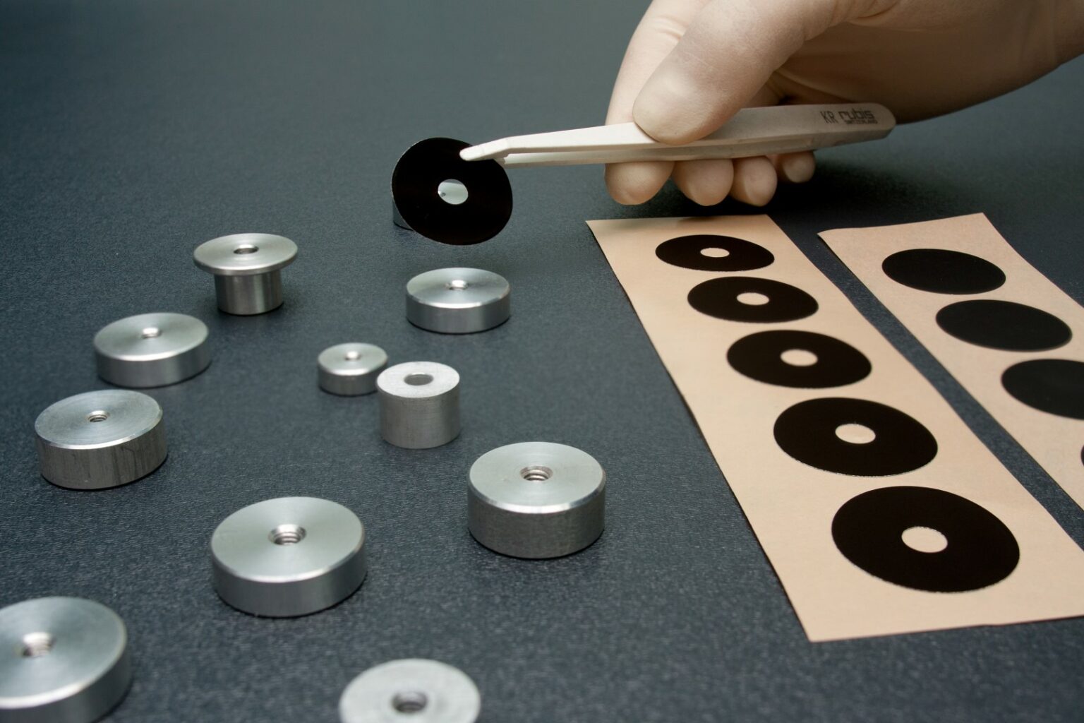 Acktar Black Coatings | Products | Die-Cut Black Coating Labels